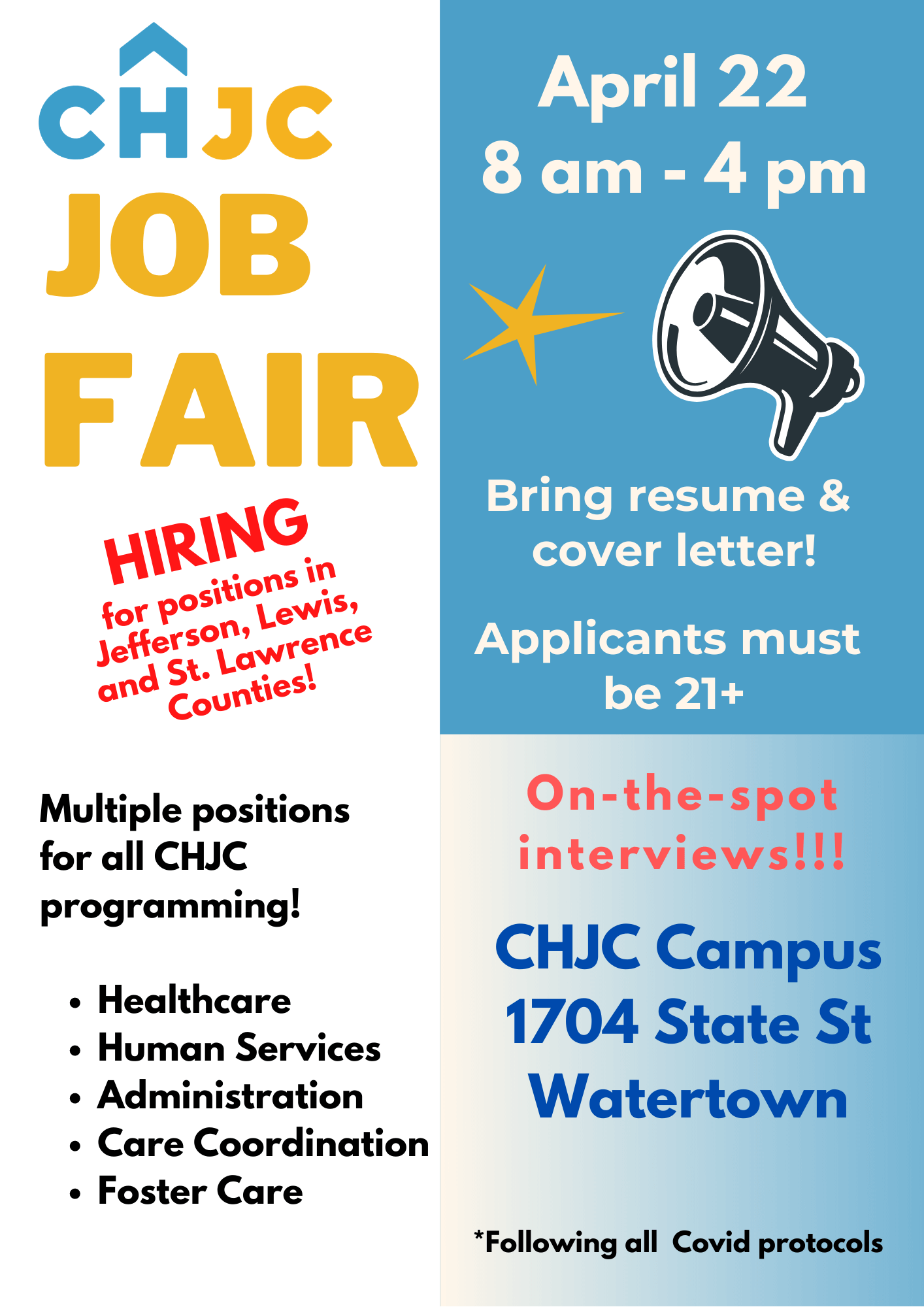 CHJC JOB FAIR – CHJC