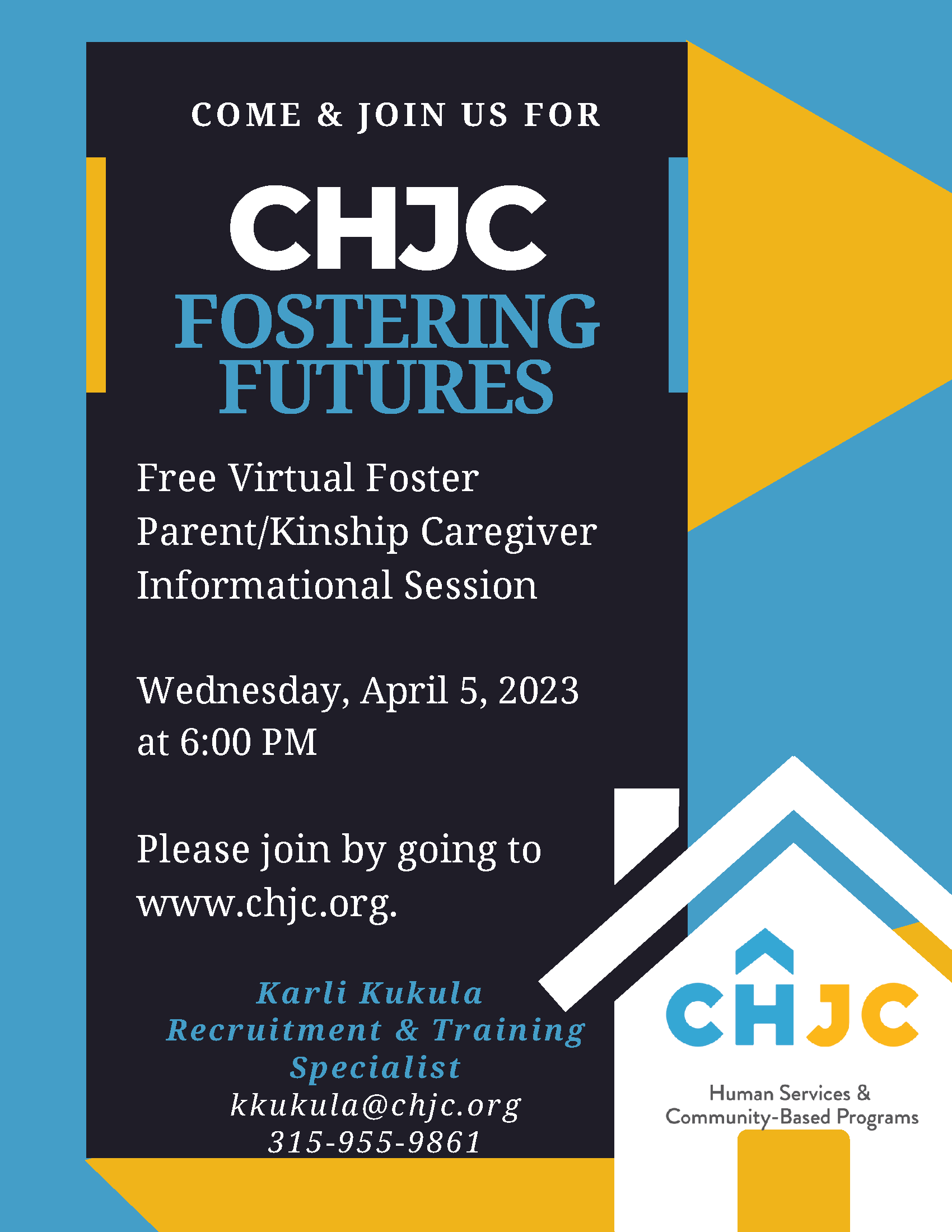Virtual Foster Parent/Kinship Caregiver Informational Session – CHJC